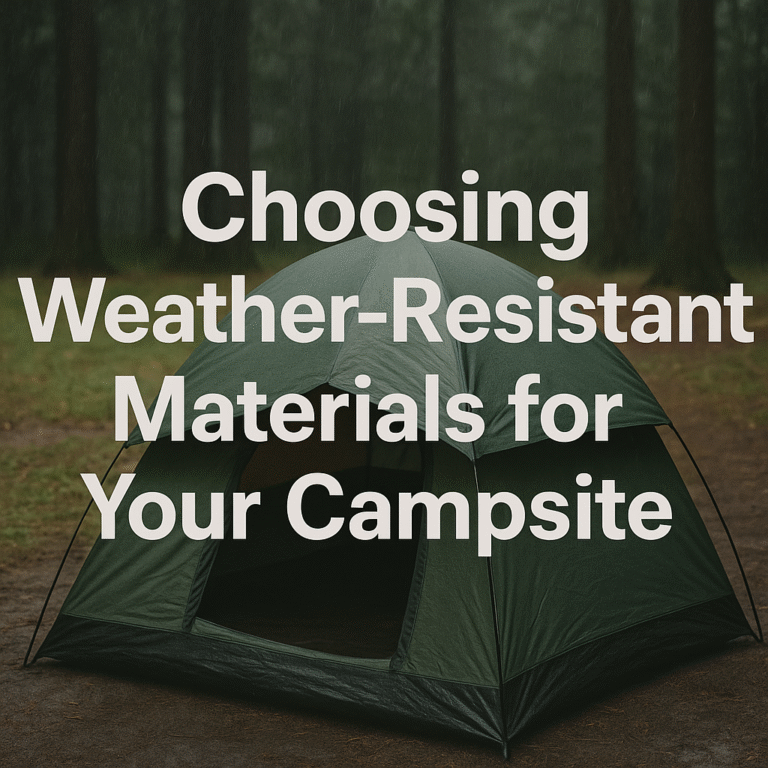 Choosing Weather Resistant Materials For Your Campsite - Tent Explorer